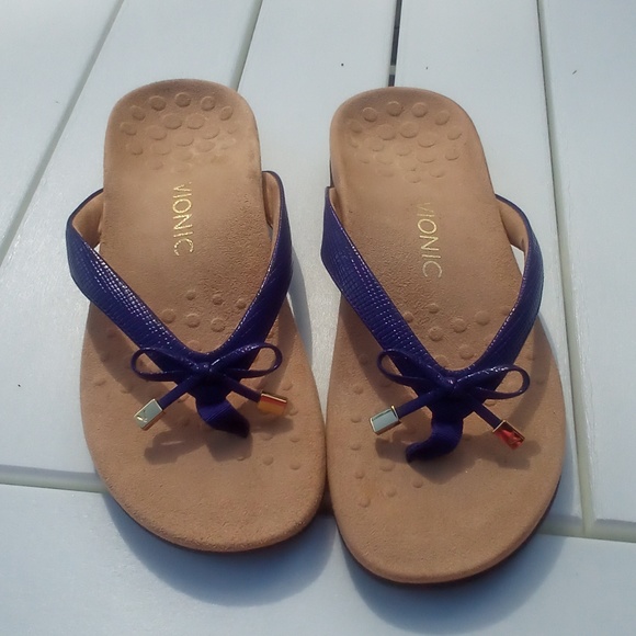 Vionic | Shoes | Ladies Vionic Bella Sandal Purple Size 8 | Poshmark